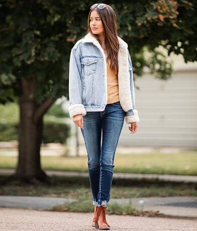 A. Peach Washed Denim Jacket - Women's Coats & Jackets in Denim | Buckle