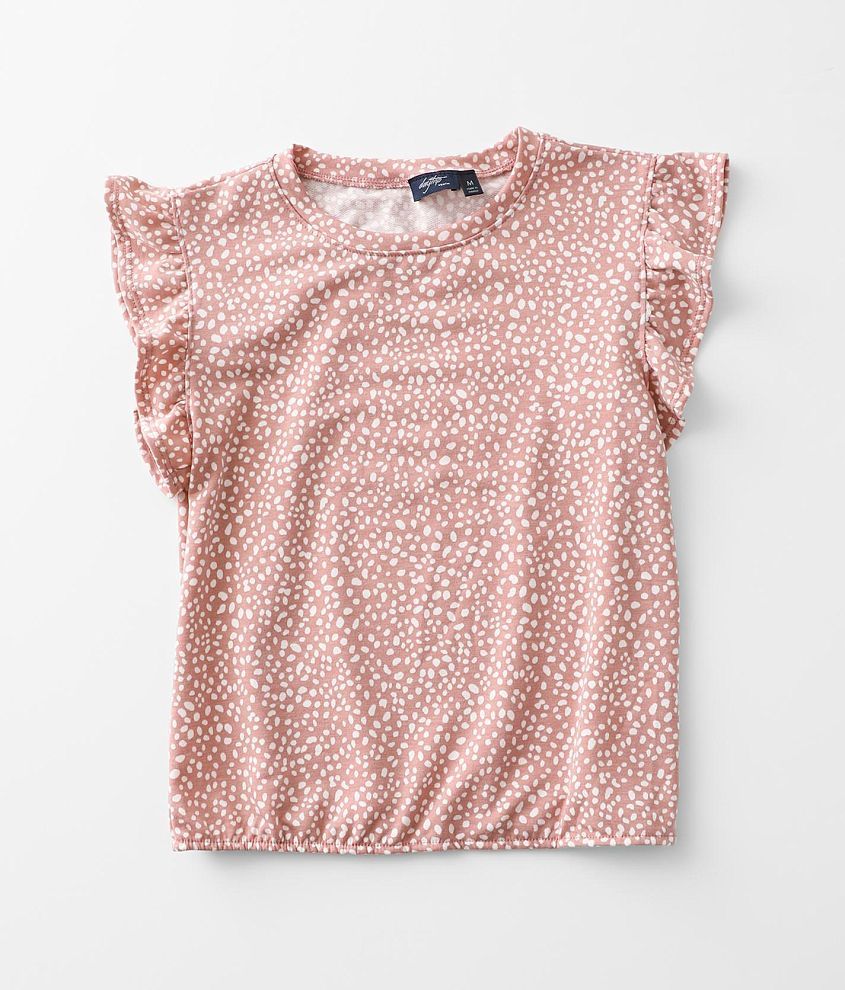 Girls - Daytrip Spotted Top - Girl's Shirts/Blouses in Dusty Pink | Buckle