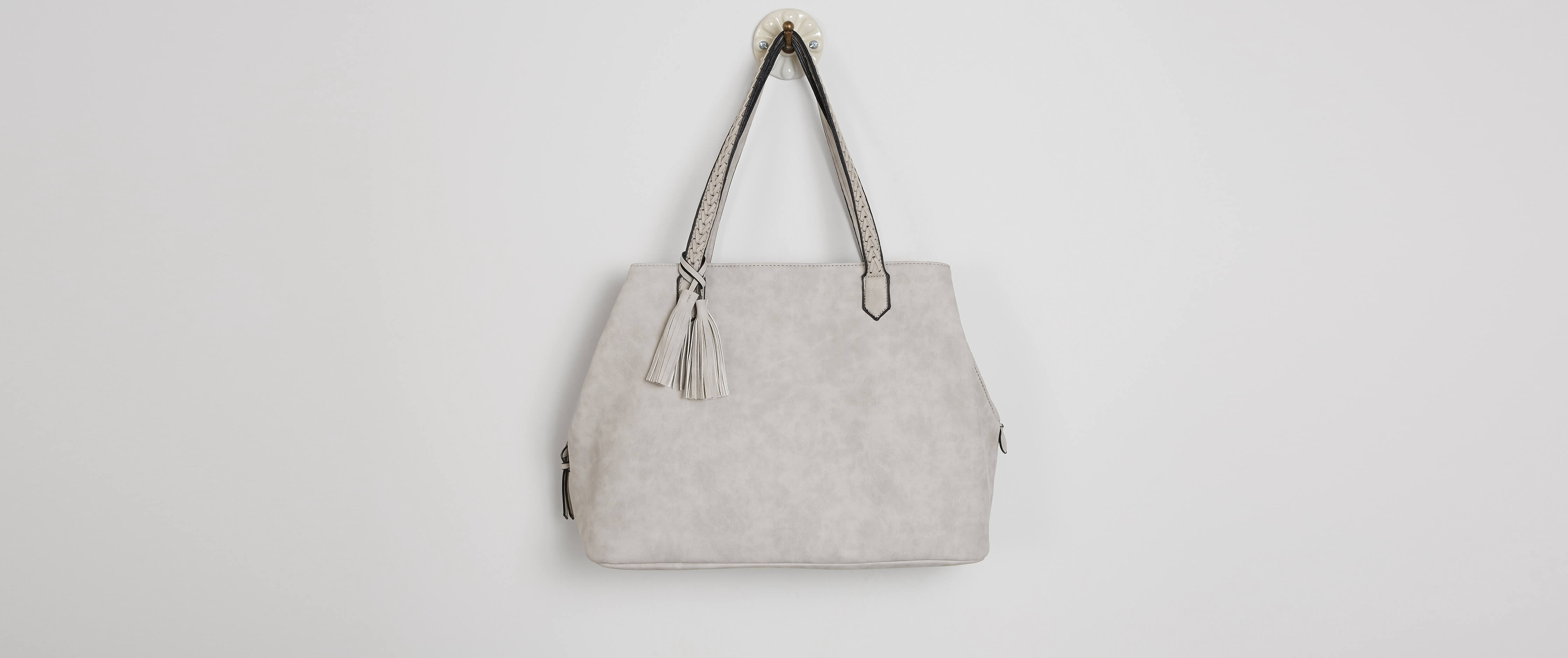 Violet Ray Distressed Purse - Women's Accessories in Light Grey | Buckle