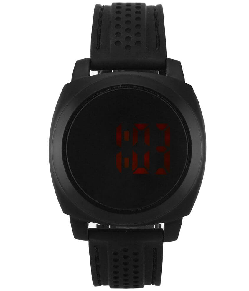 Accutime Digital Watch - Men's Watches in Black | Buckle