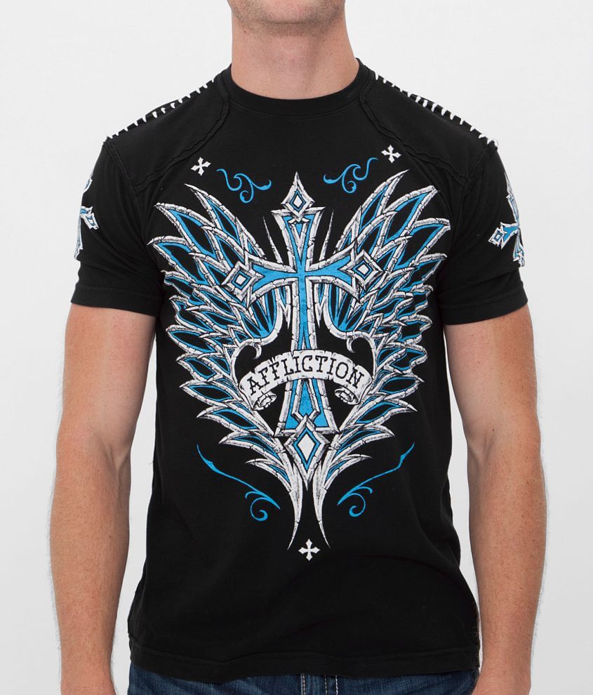 Affliction Mega T-Shirt - Men's T-Shirts in Black | Buckle