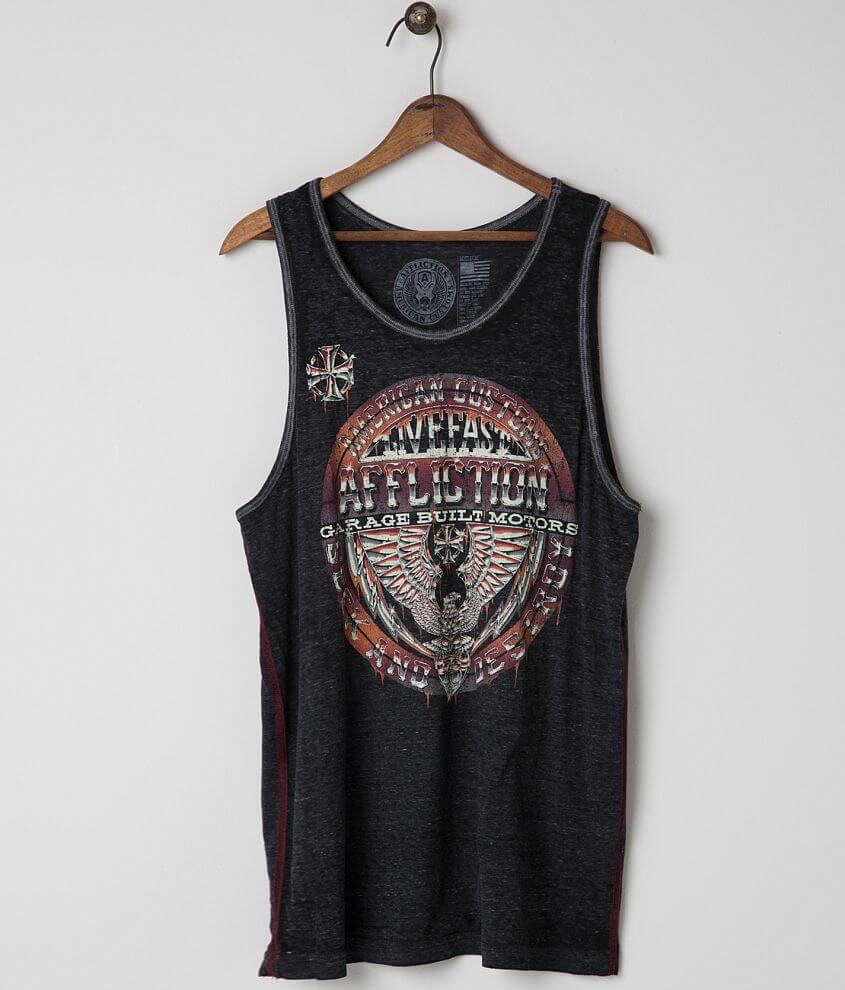 Affliction American Customs Union Tank Top - Men's Tank Tops in Black ...