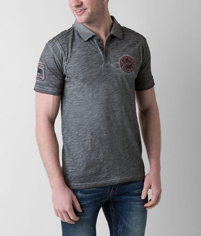 Affliction American Customs Standard Pledge Polo - Men's Polos in White ...