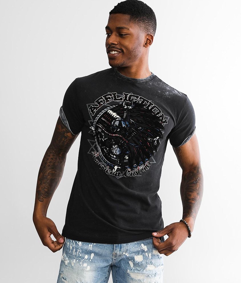 Affliction Tribal Garage Reversible T-Shirt - Men's T-Shirts in Blk ...