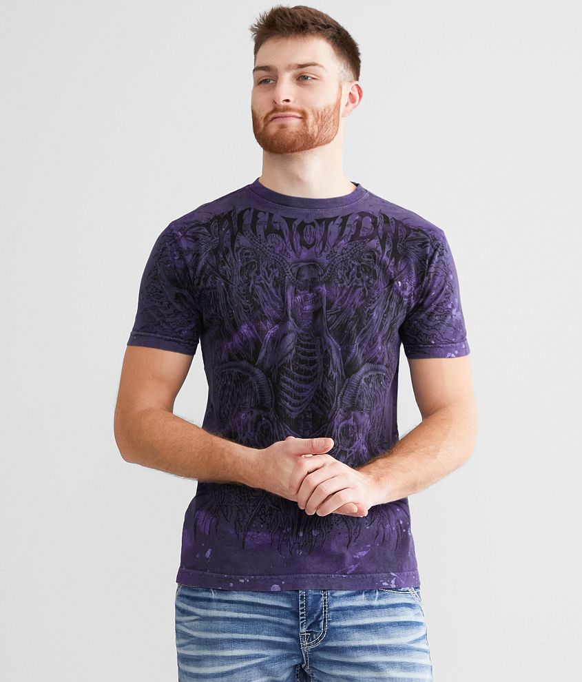 Affliction Post Human T-Shirt - Men's T-Shirts in Arctic Purple Lava ...
