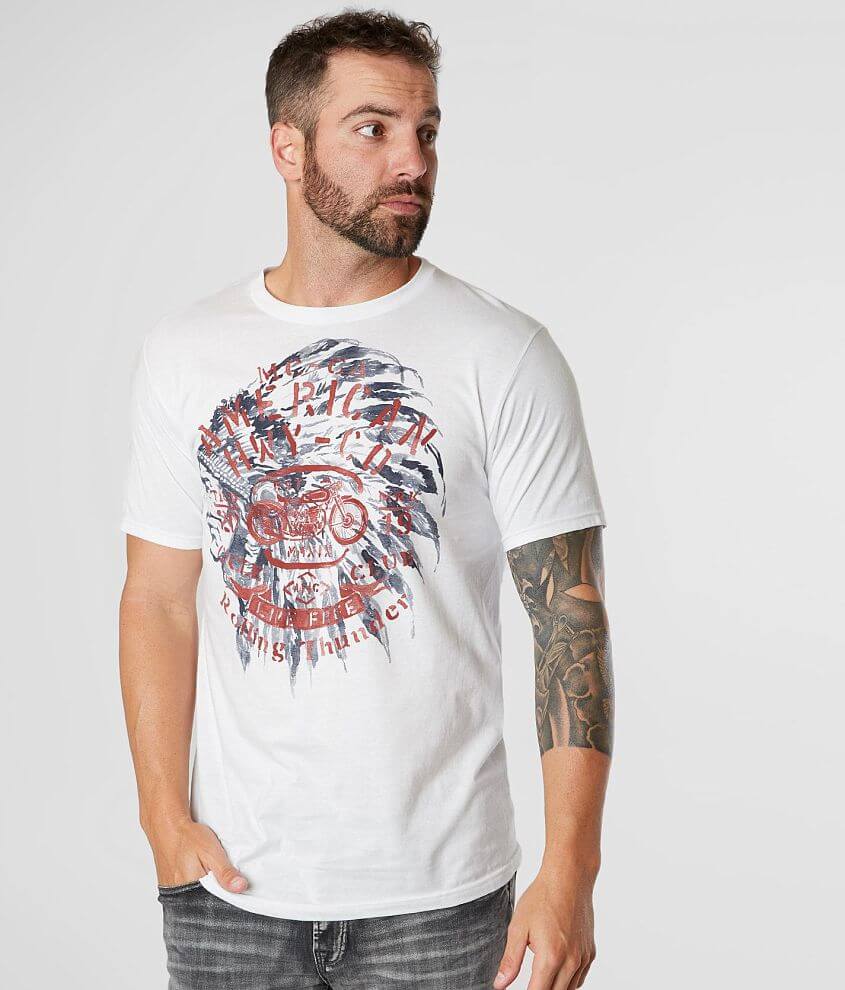 American Highway Cycle Club T-Shirt - Men's T-Shirts in White | Buckle