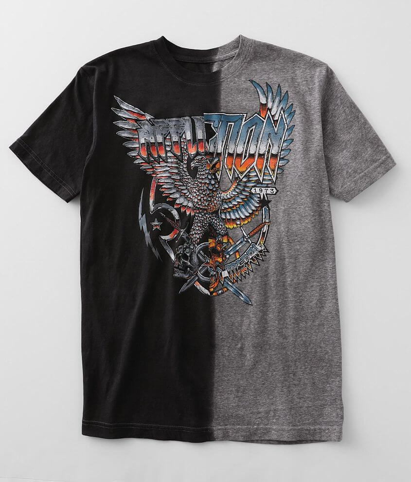Affliction Metal Split T-Shirt - Women's T-Shirts in Barton Wash | Buckle