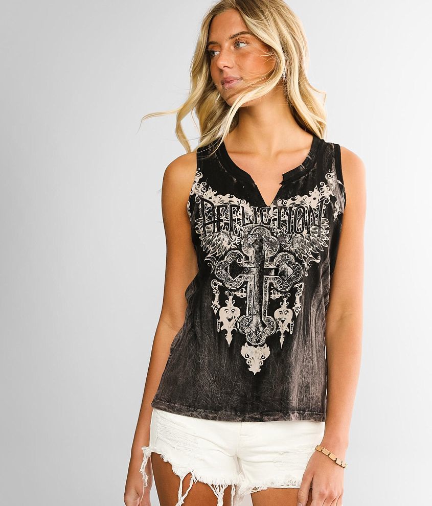 Affliction Adoria Tank Top - Women's Tank Tops in Tradition Wash | Buckle