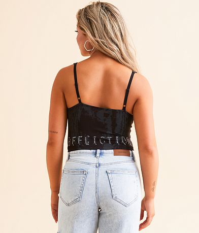 Affliction Grecian Estate Bustier Cropped Tank Top - Women's Tank Tops ...