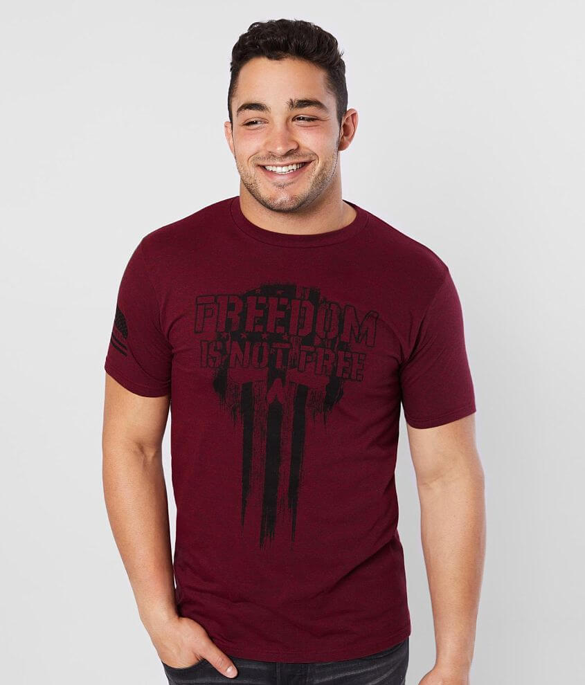 Howitzer Freedom Applied T-Shirt - Men's T-Shirts in Crimson Black ...
