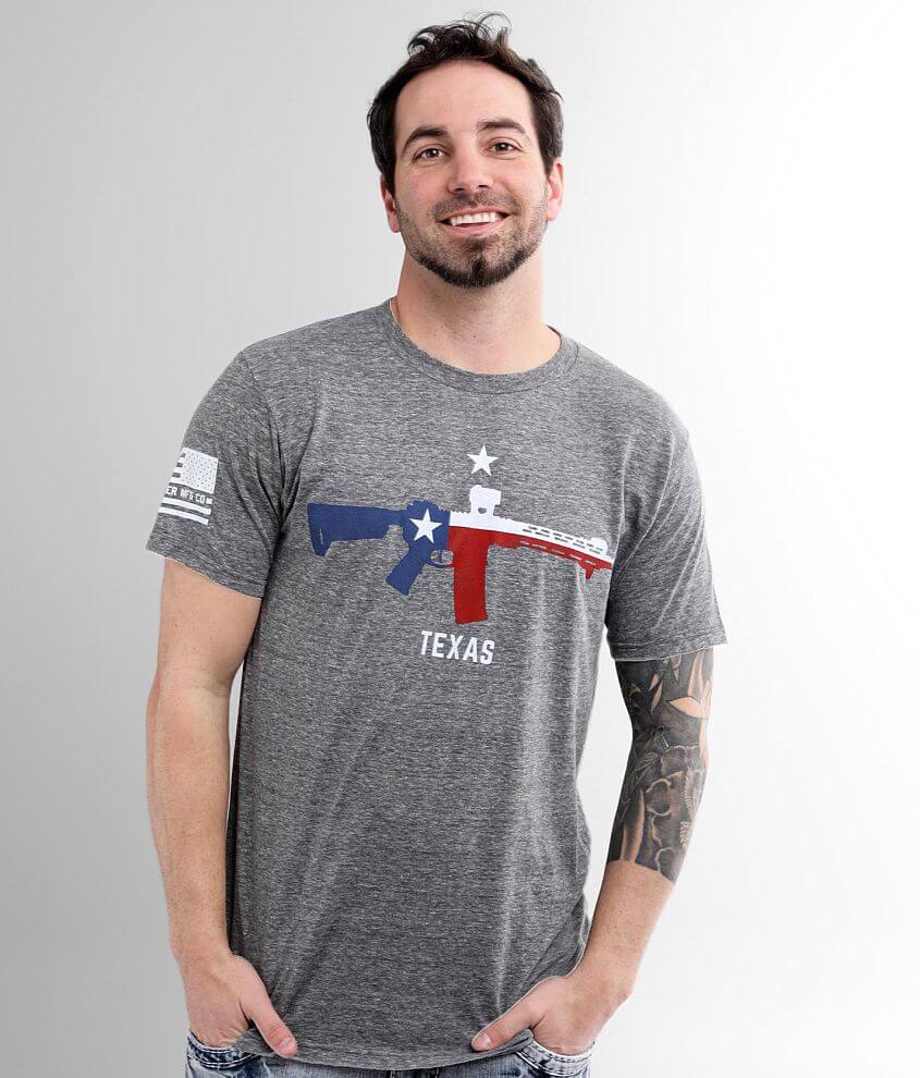 Howitzer Texas Freedom T-Shirt - Men's T-Shirts in VTG Grey Snow | Buckle