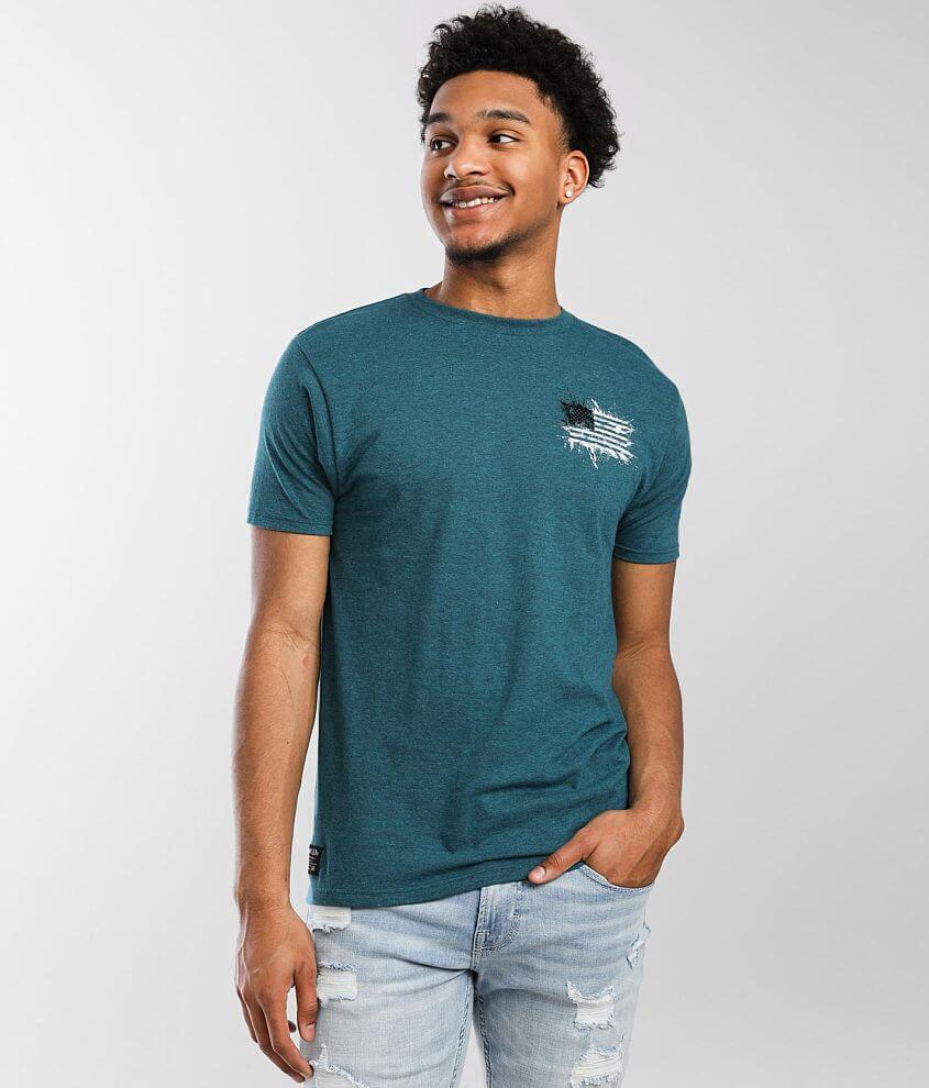 Howitzer Support & Defend T-Shirt - Men's T-Shirts in Cyan Black ...