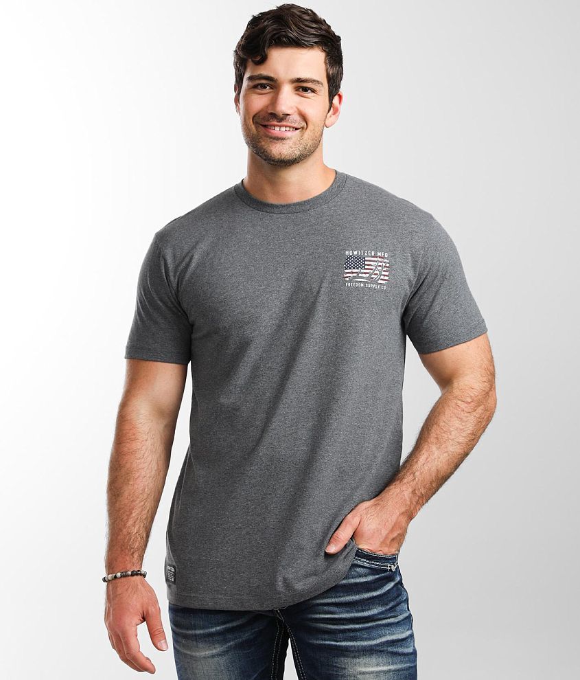 Howitzer Freedom Hunt T-Shirt - Men's T-Shirts in Arctic Grey | Buckle
