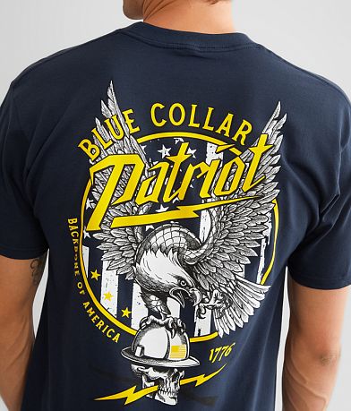 Howitzer Blue Collar Eagle T-Shirt - Men's T-Shirts in Navy | Buckle