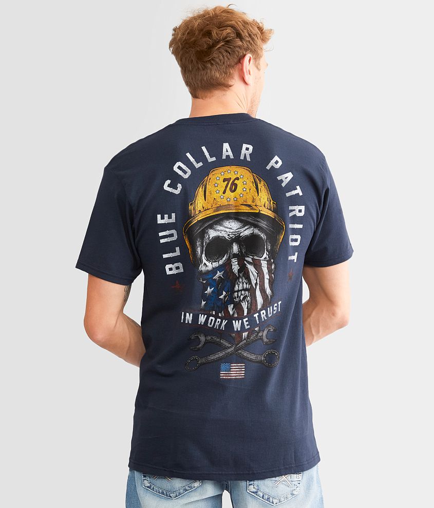 Howitzer Blue Collar Trust T-Shirt - Men's T-Shirts in Navy | Buckle
