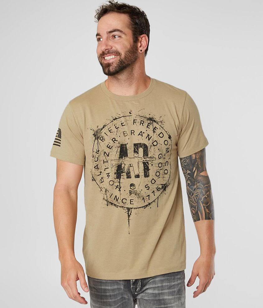 Howitzer AR Stamp T-Shirt - Men's T-Shirts in Khaki Heather | Buckle