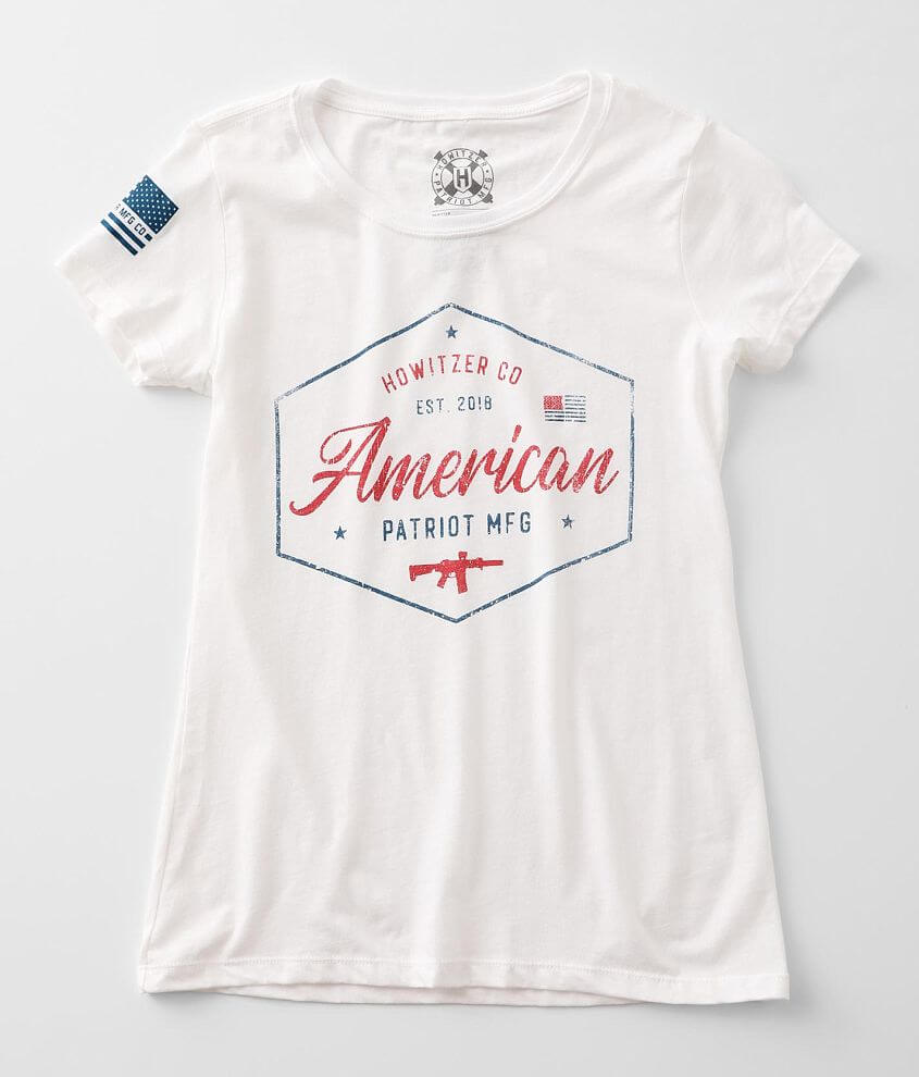 Howitzer American Badge T-Shirt - Women's T-Shirts in White | Buckle