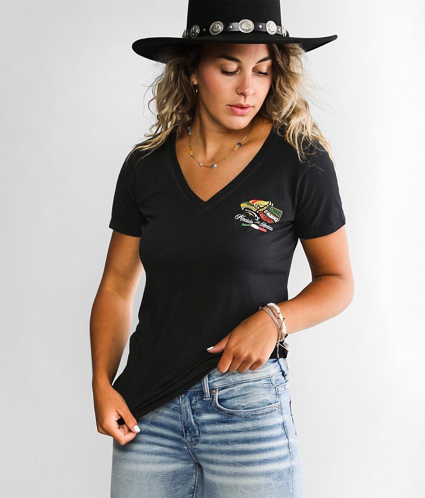 Freedom Ranch Eagle T-Shirt - Women's T-Shirts in Black | Buckle