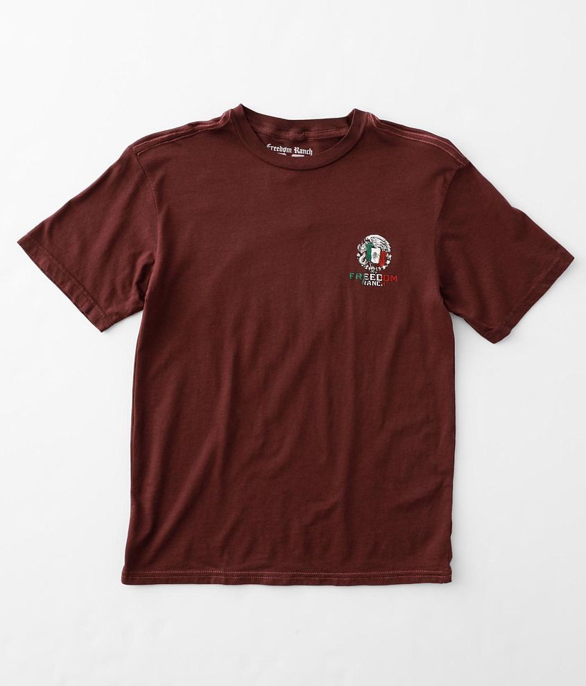 Boys - Freedom Ranch Freedom T-Shirt - Boy's T-Shirts in Burgundy | Buckle