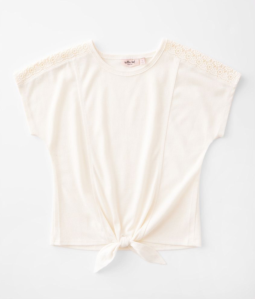 Girls Willow And Root Front Tie Top Girls Shirts And Blouses In