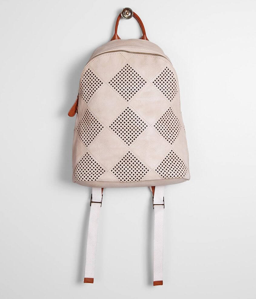 Moda Luxe Paris Perforated Backpack - Women's Bags in Natural | Buckle