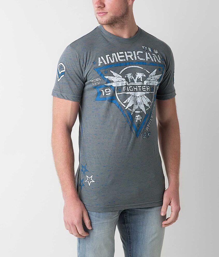 American Fighter Bay State T-Shirt - Men's T-Shirts in Grey Sky Blue ...