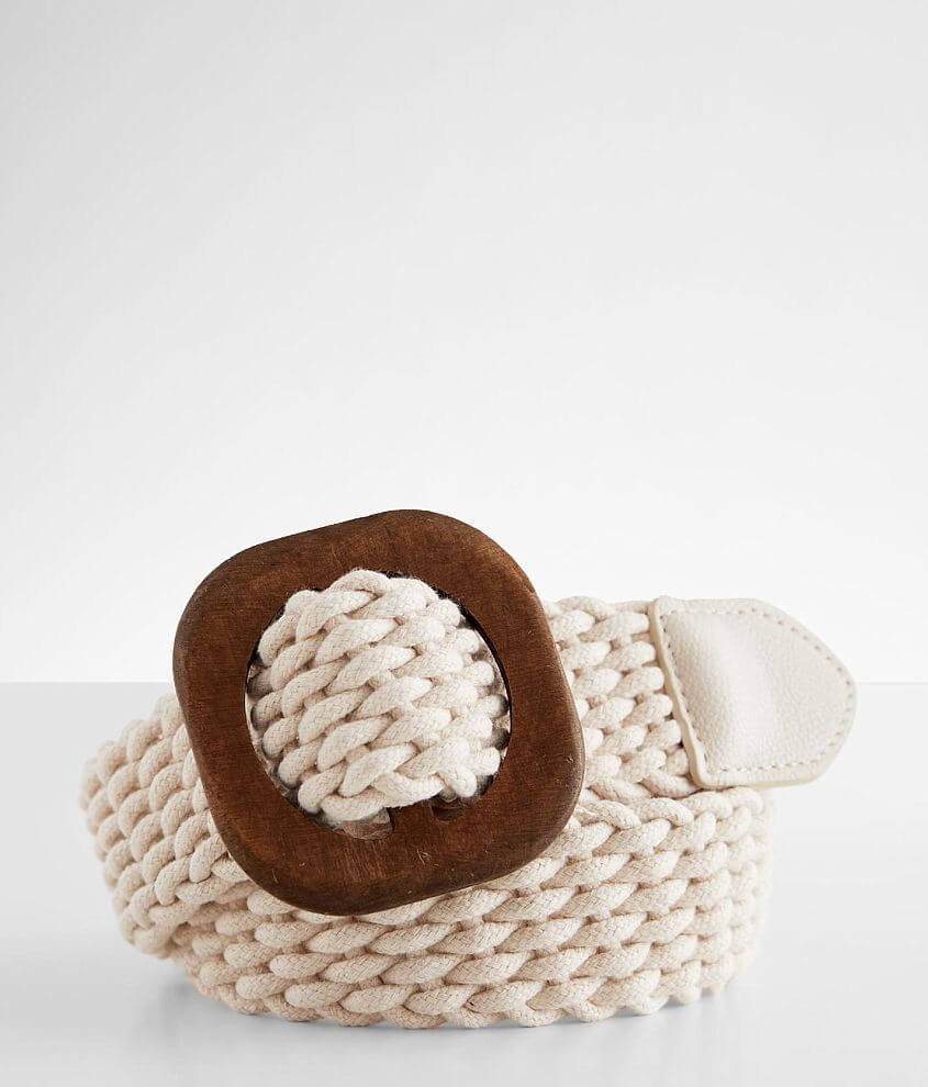 BKE Woven Pull Through Belt - Women's Belts in White | Buckle