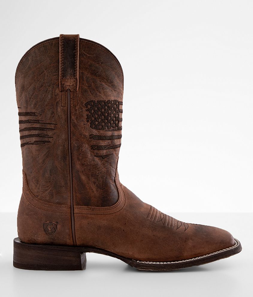 Ariat Circuit Patriot Leather Cowboy Boot - Men's Shoes in Weathered ...