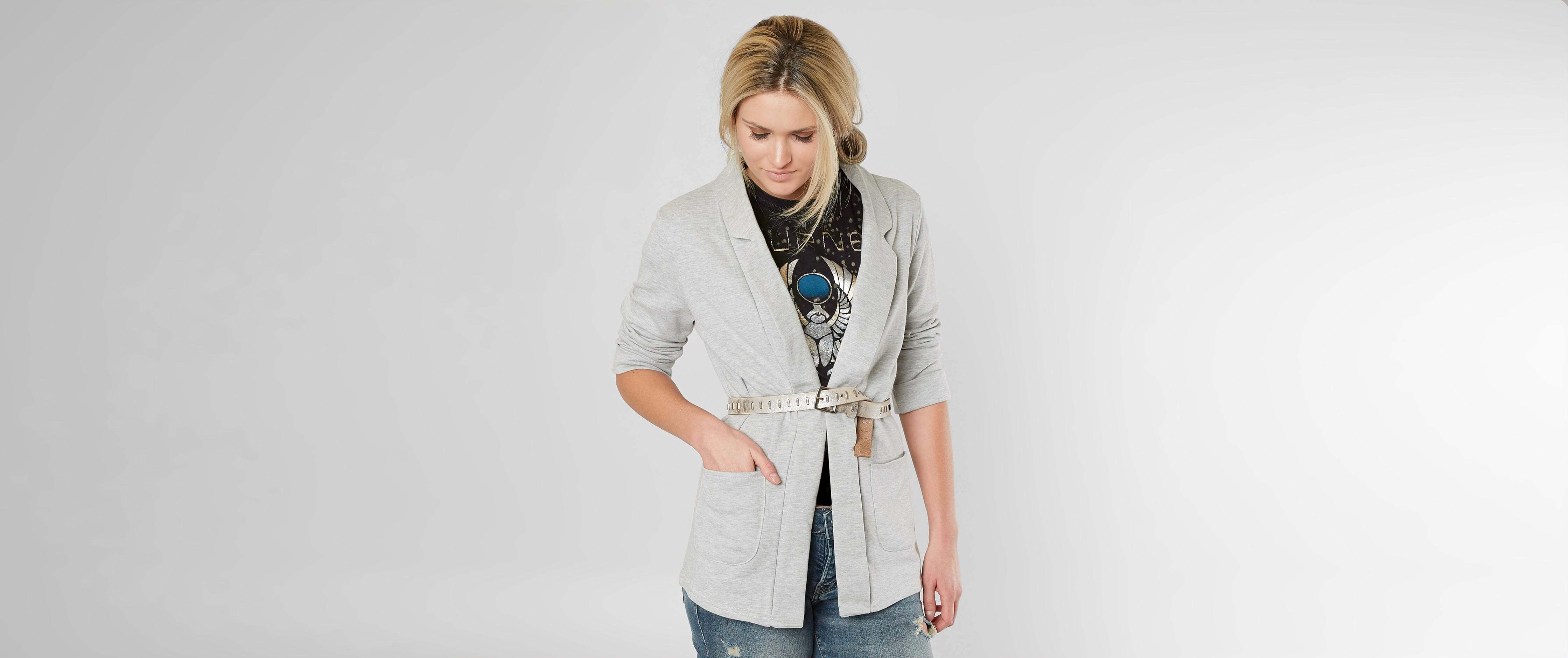 alison andrews Heathered Blazer - Women's Coats/Jackets in Grey Heather ...