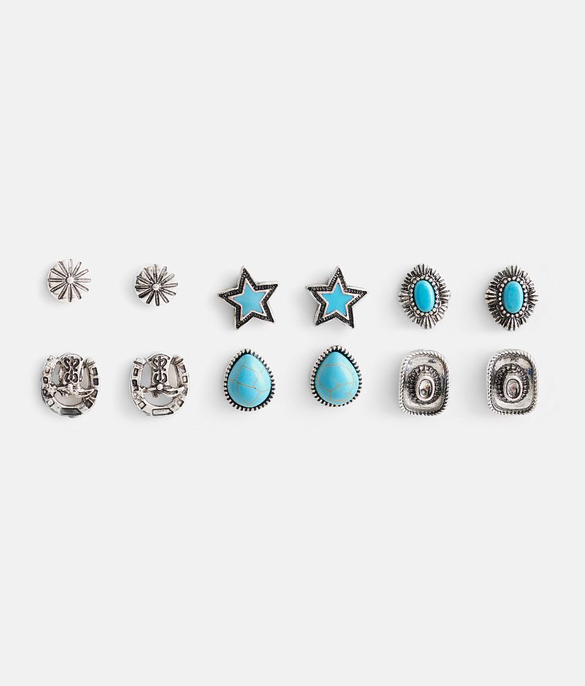 boutique by BKE 6 Pack Western Earring Set - Women's Jewelry in Silver ...