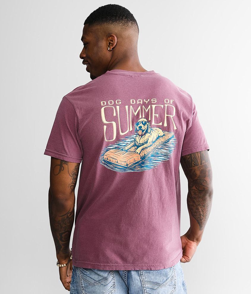 Old Row Dog Days T-Shirt - Men's T-Shirts in Berry | Buckle