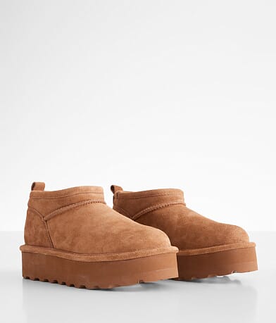 Bearpaw Retro Super Shorty Platform Leather Ankle Boot - Women's Shoes ...