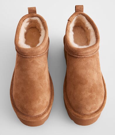 Bearpaw Retro Super Shorty Platform Leather Ankle Boot - Women's Shoes ...