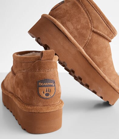 Bearpaw Retro Super Shorty Platform Leather Ankle Boot - Women's Shoes ...