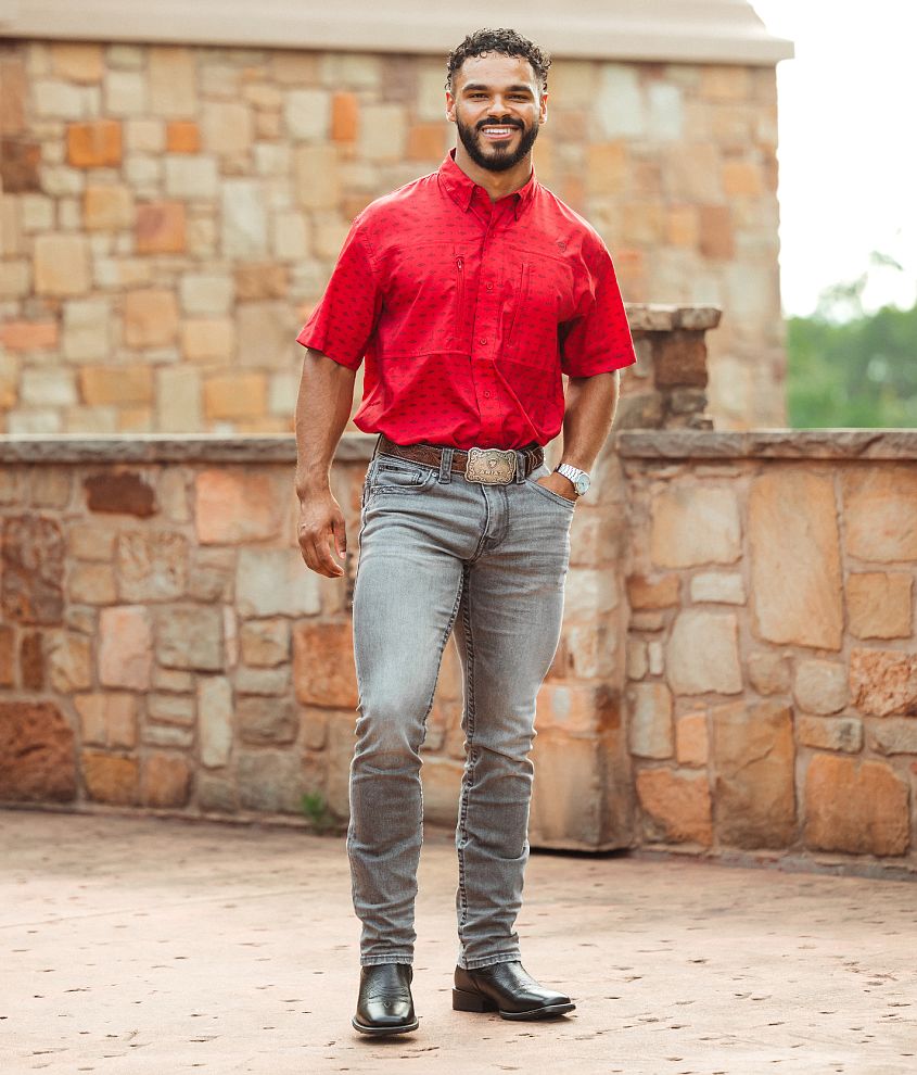 Buckle Black Three Straight Stretch Jean - Men's Jeans in Thames | Buckle