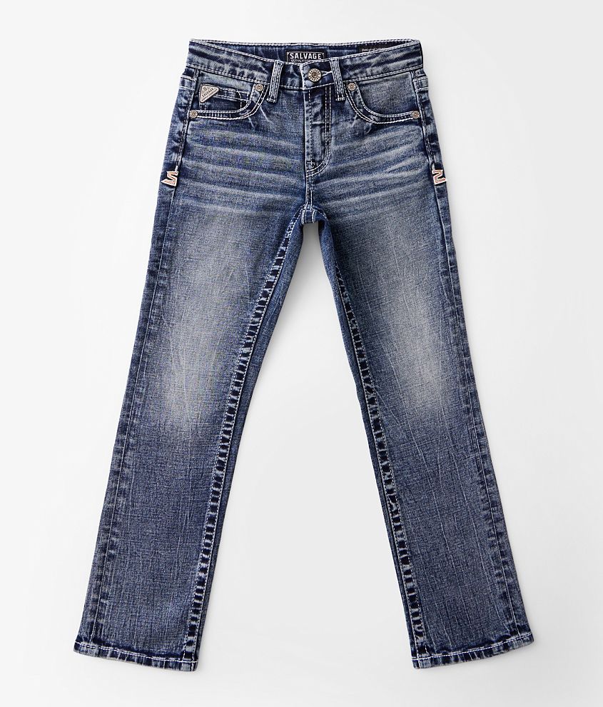 Boys - Salvage Reckless Straight Stretch Jean - Boy's Jeans in Baryonyx ...