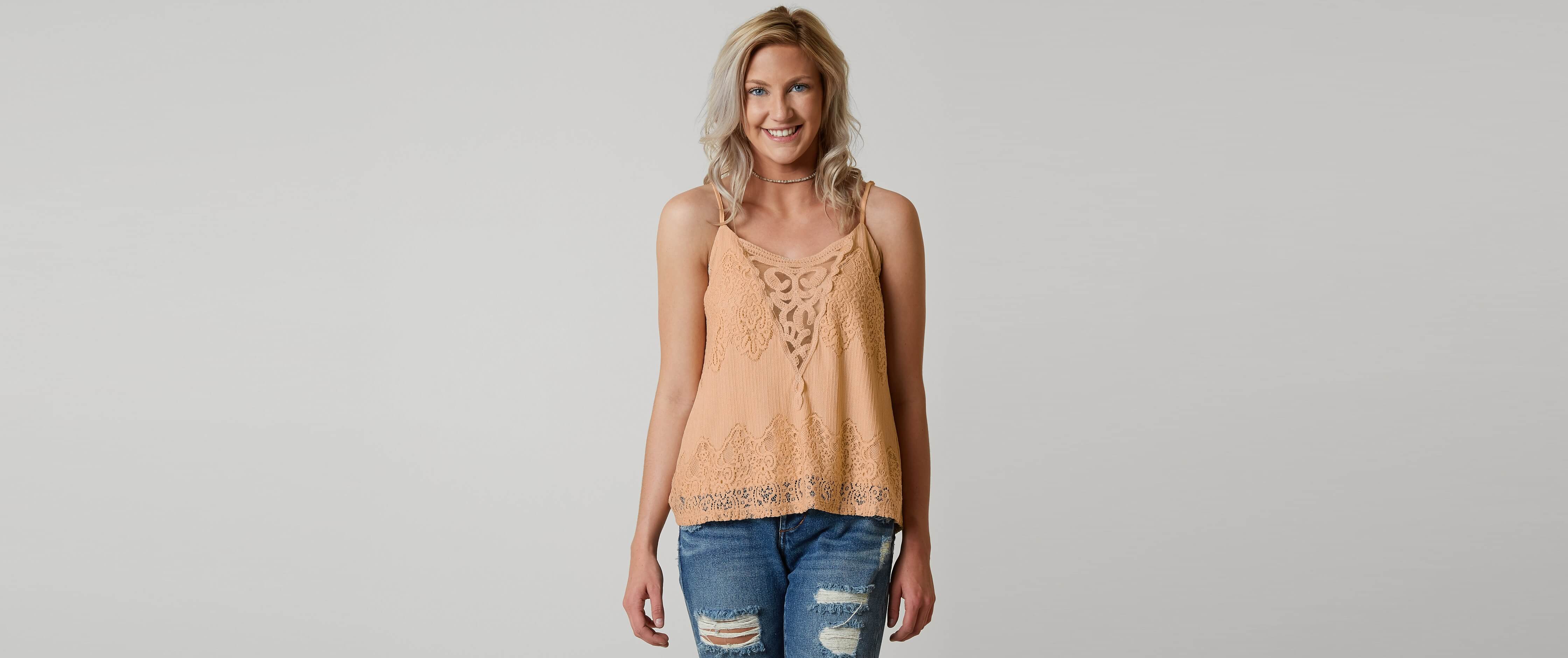 Daytrip Lace Tank Top - Women's Tank Tops in Cream | Buckle