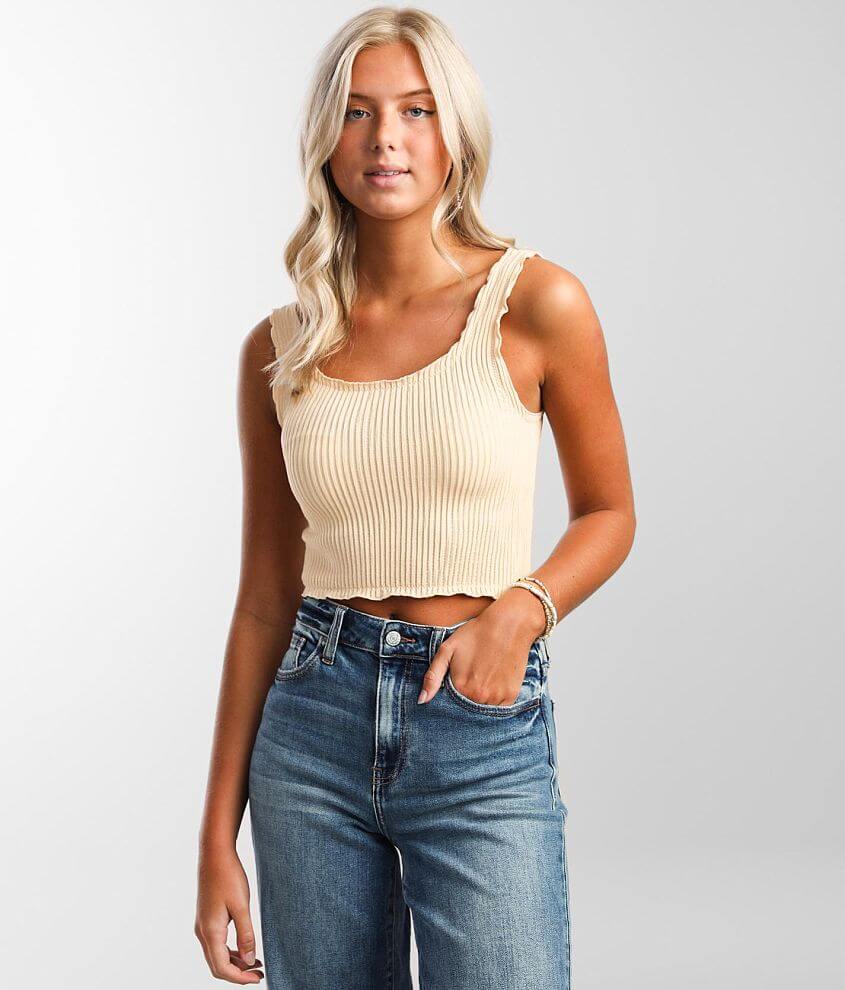 BKEssentials Ribbed Brami - Women's Intimates in Wheat | Buckle