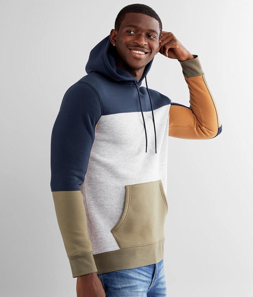 Departwest Color Block Hooded Sweatshirt - Men's Sweatshirts in Navy ...
