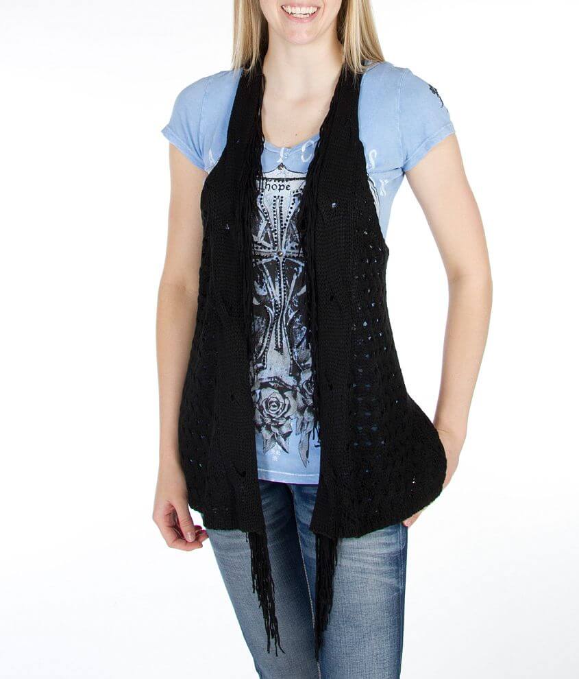 Buffalo Knit Vest - Women's Coats/Jackets in Black | Buckle