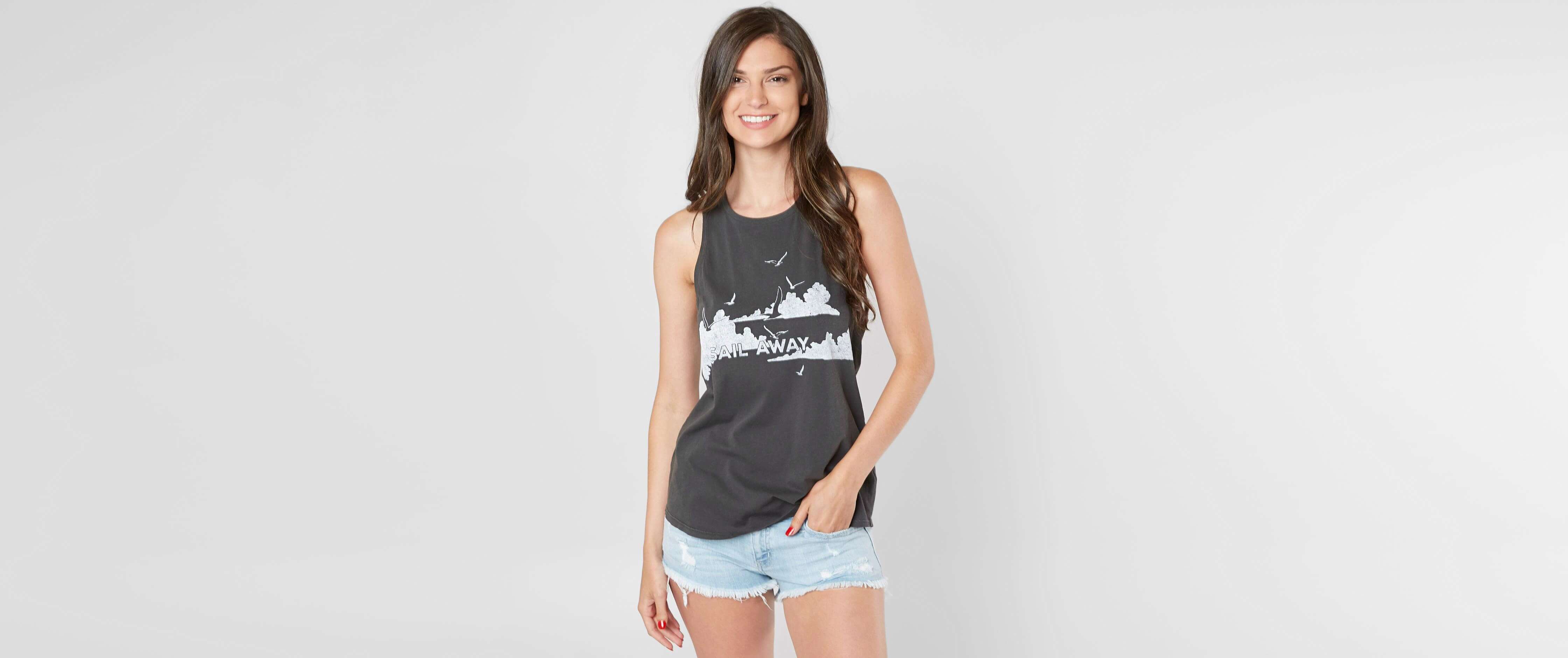 Billabong Sail Away Tank Top - Women's Tank Tops in Off Black | Buckle