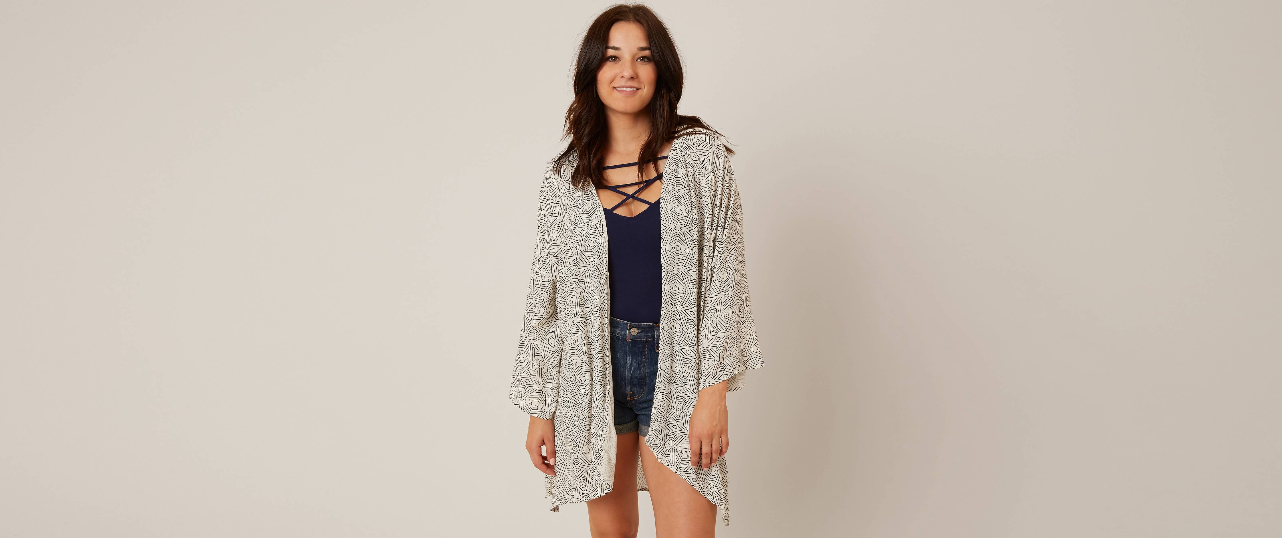 Billabong Pacific Dumes Cardigan - Women's Kimonos in White Cap | Buckle