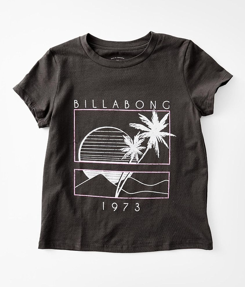 Girls Billabong On The Horizon T Shirt Girls T Shirts In Off Black