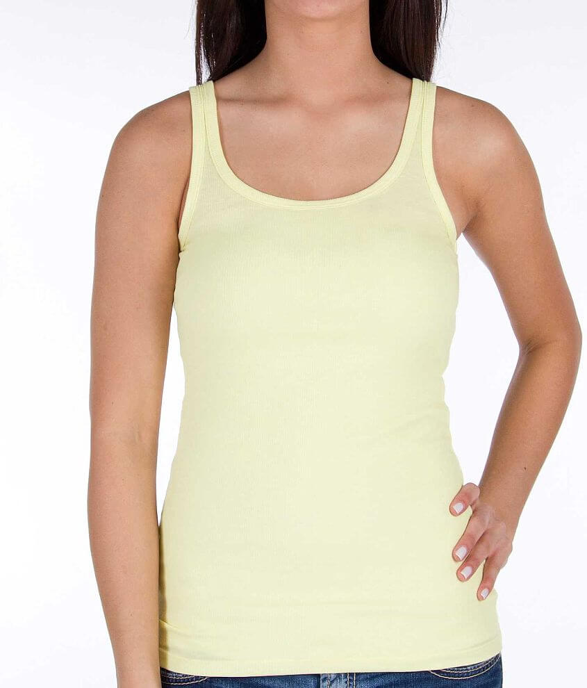 BKE Ribbed Tank Top - Women's Tank Tops in Lemonade | Buckle BKE Ribbed Tank Top - Women's Tank Tops in Lemonade | Buckle