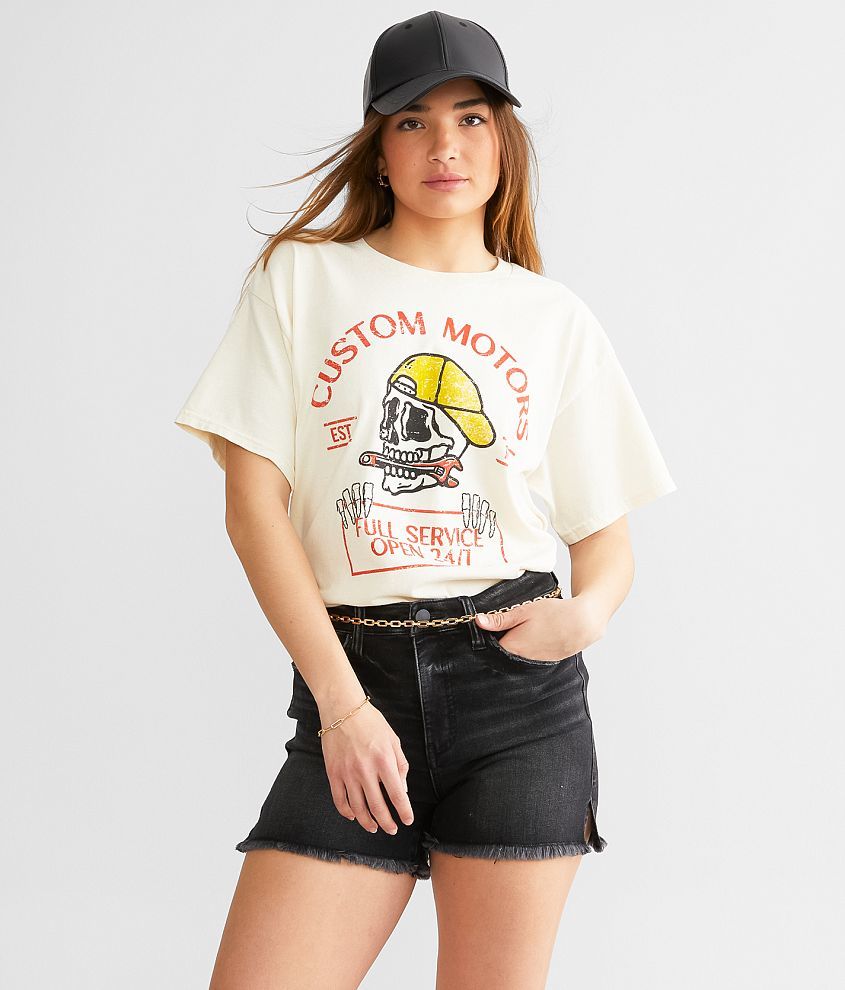 Modish Rebel Custom Motors Oversized T-Shirt - Women's T-Shirts in ...