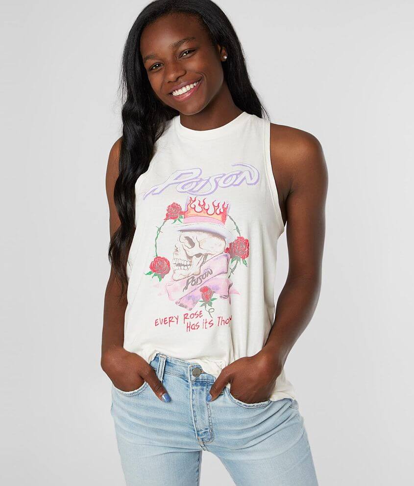 The Vinyl Icons Poison Band Tank Top - Women's Tank Tops in Marshmallow ...