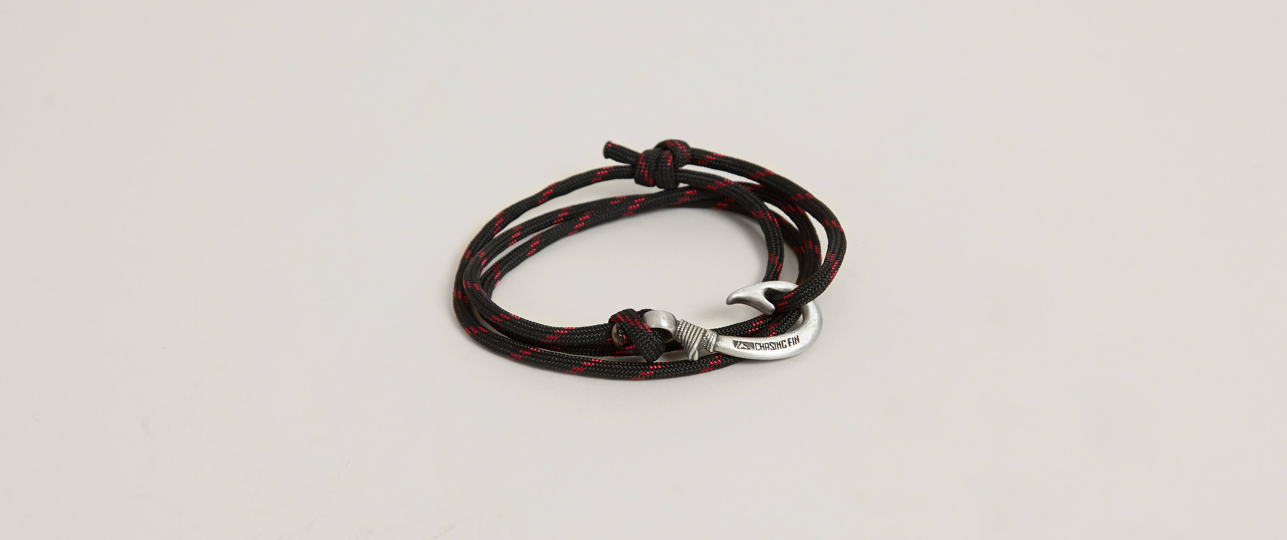 Chasing Fin Red Thin Line Wrap Bracelet - Clothing in Redline | Buckle