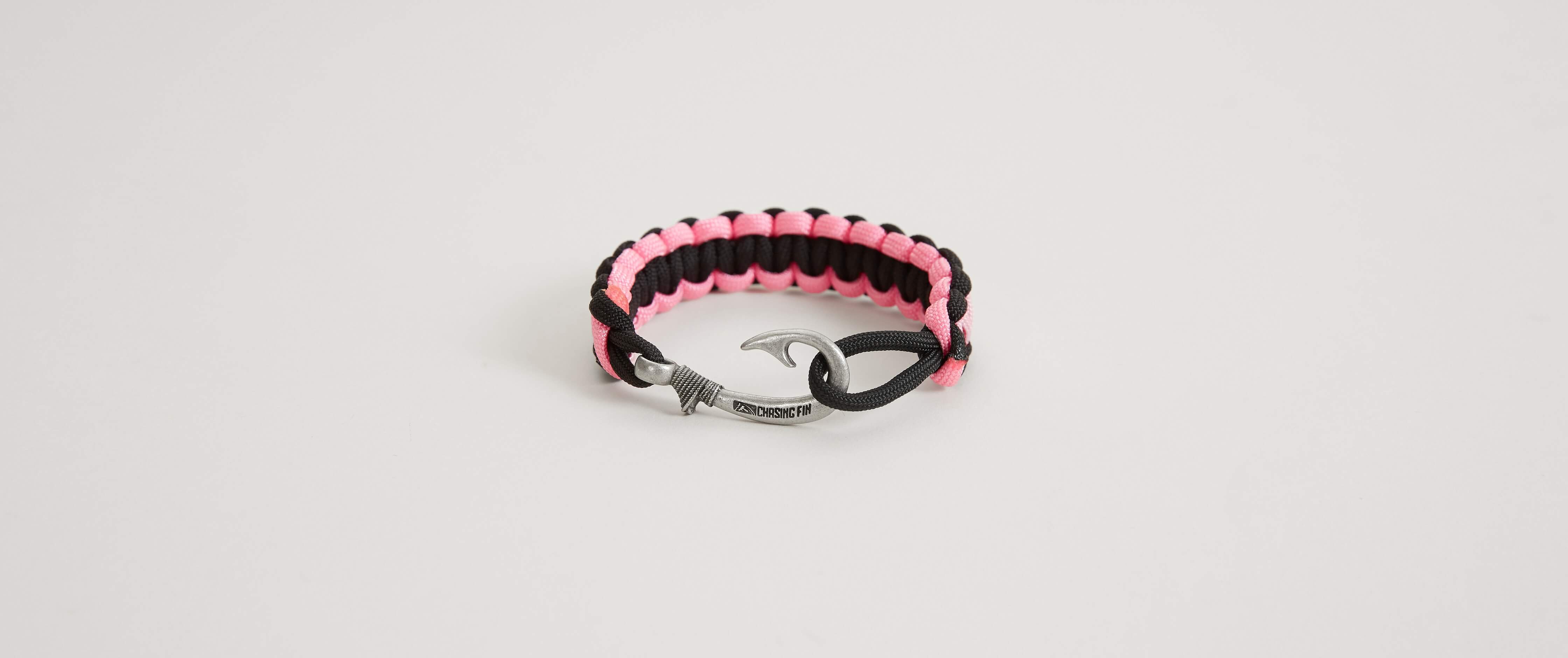 Chasing Fin Cobra Bracelet - Men's Jewelry in Pink Black | Buckle