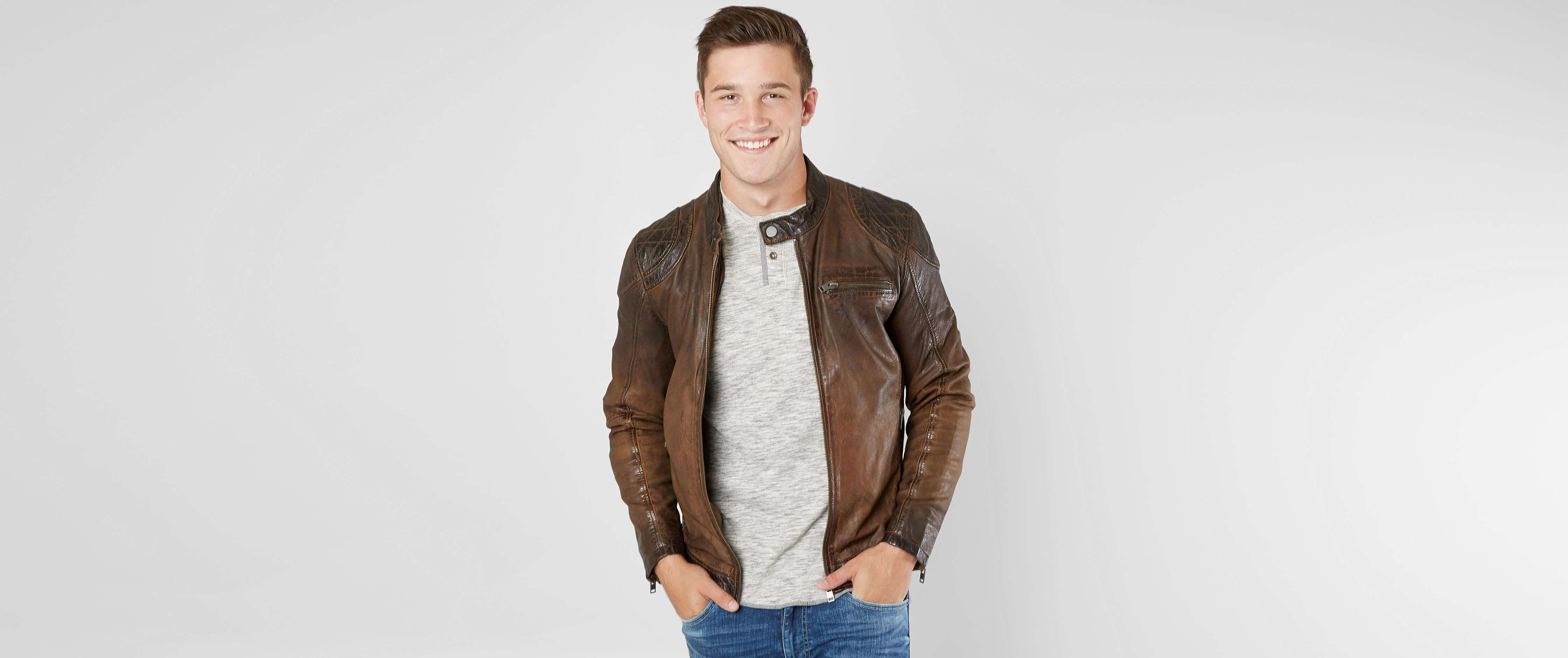 Outpost Makers Arne Leather Jacket - Men's Coats & Jackets in Antique ...