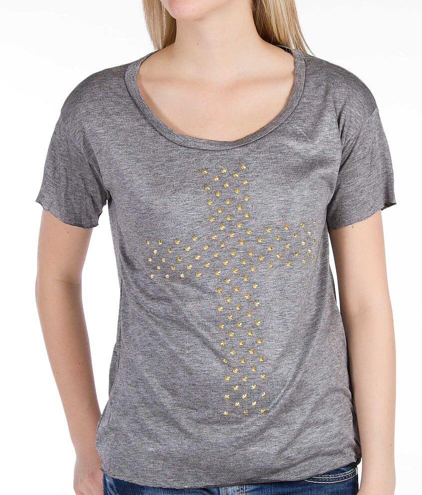 The Classic Raw Edge Top - Women's Shirts/Blouses in Grey | Buckle